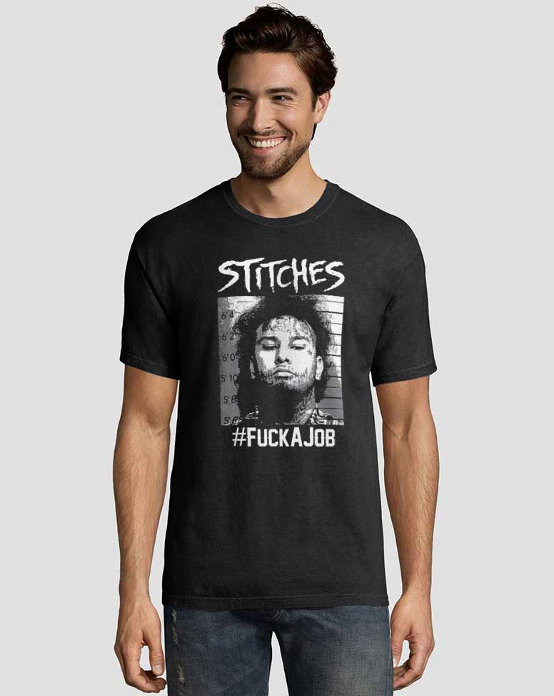 Stitches Rapper Mugshot Tee Shirts
